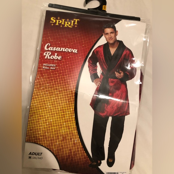 Spirit | Other | Spirit Halloween Mens Casanova Red Robe Playboy Hugh ...
